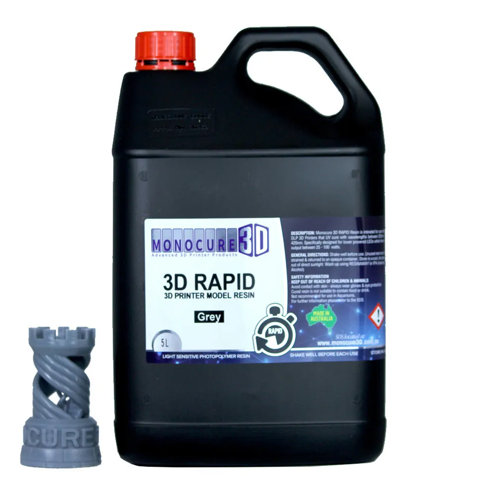 Monocure 3D RAPID MODEL RESIN 5L Grey | Jaycar Australia