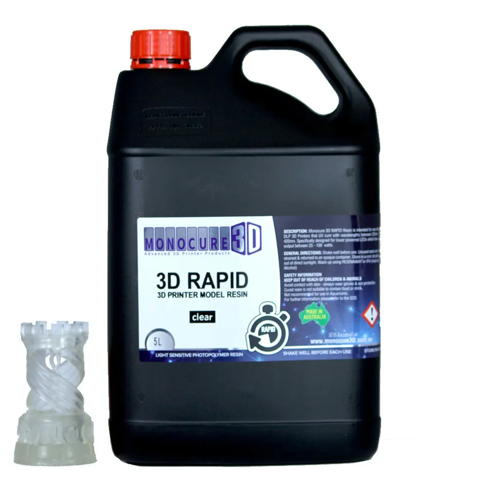 Monocure 3D RAPID MODEL RESIN 5L Clear | Jaycar Australia
