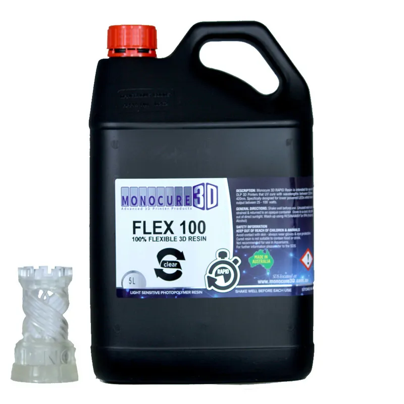 Monocure 3D Rapid Flex100 Resin Clear 5L | Jaycar Australia