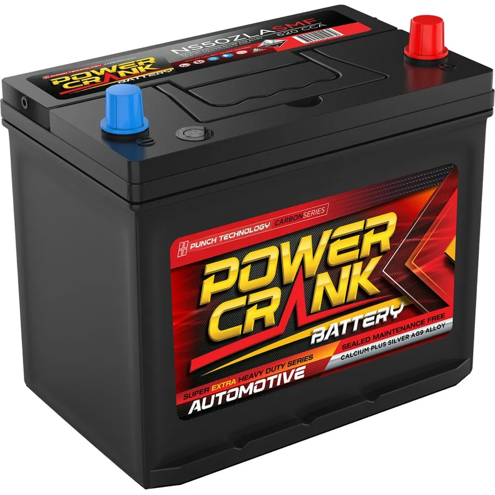 Power Crank Automotive Series Starting Battery NS50ZLASMF | Jaycar ...