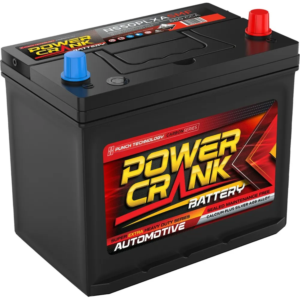 Power Crank Automotive Series Starting Battery NS50PLXASMF | Jaycar ...