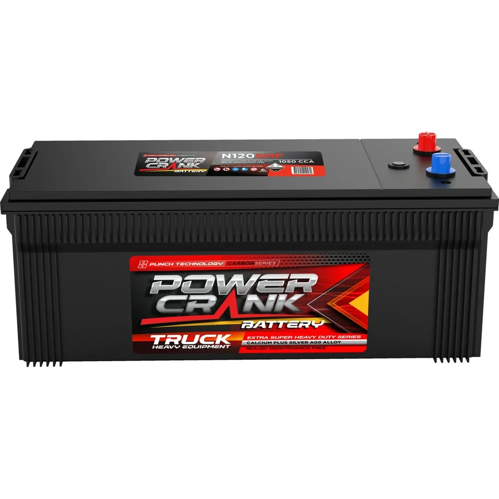 Power Crank Truck And Heavy Equipment Series Starting Battery N120SMF ...