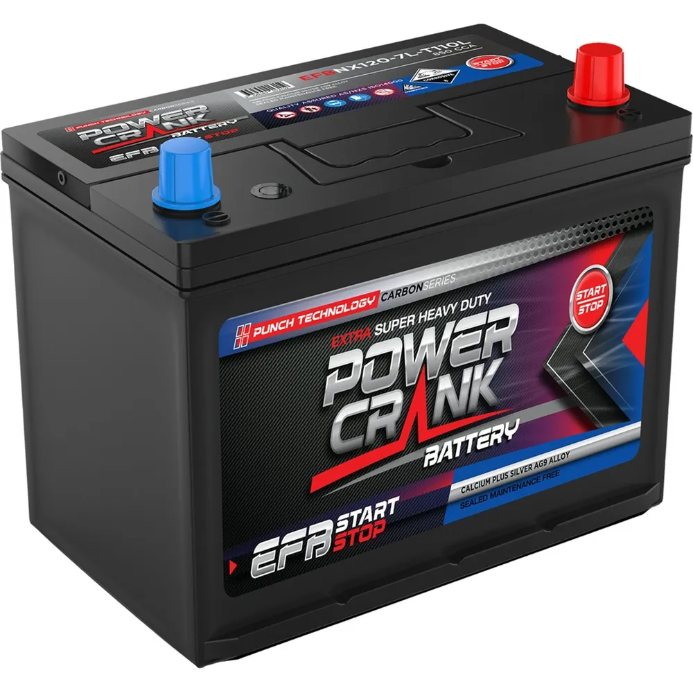 Power Crank Efb Series, Enhanced Flooded Stop Start Battery EFBNX120-7L ...