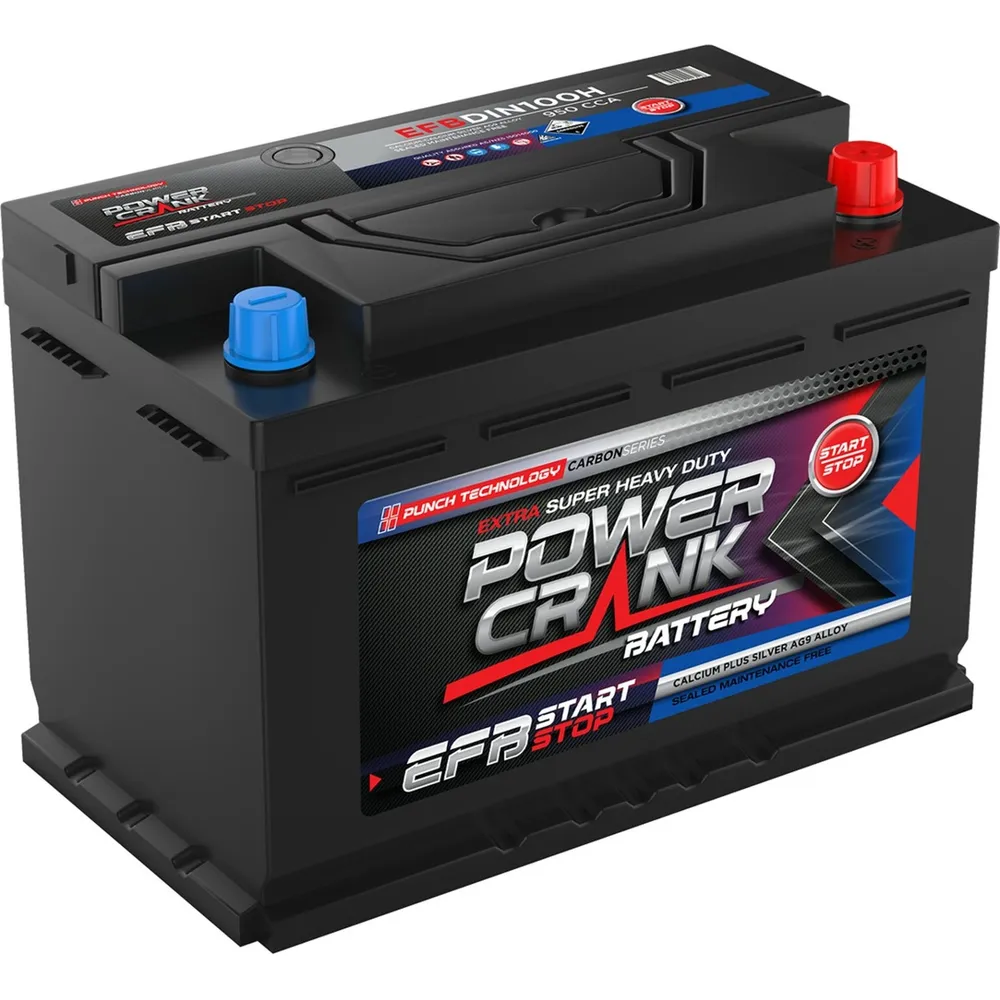 Power Crank Efb Series, Enhanced Flooded Stop Start Battery EFBDIN100H ...