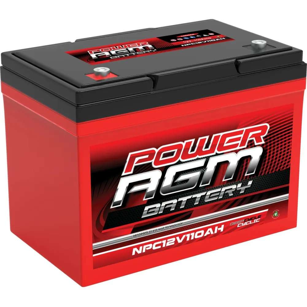 Power Crank Power AGM 12 Volt AGM Cyclic Battery NPC12V110AH | Jaycar ...