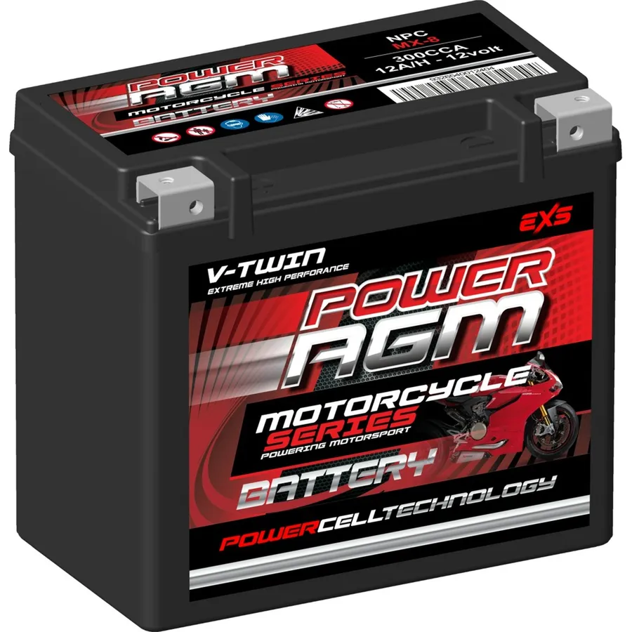 Power Crank Power AGM Mx Series Motorcycle Battery NPCMX-8 | Jaycar ...