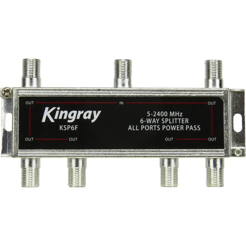 Kingray 6 Way All Ports Power Pass Splitter, 5-2400 MHz - Foxtel ...