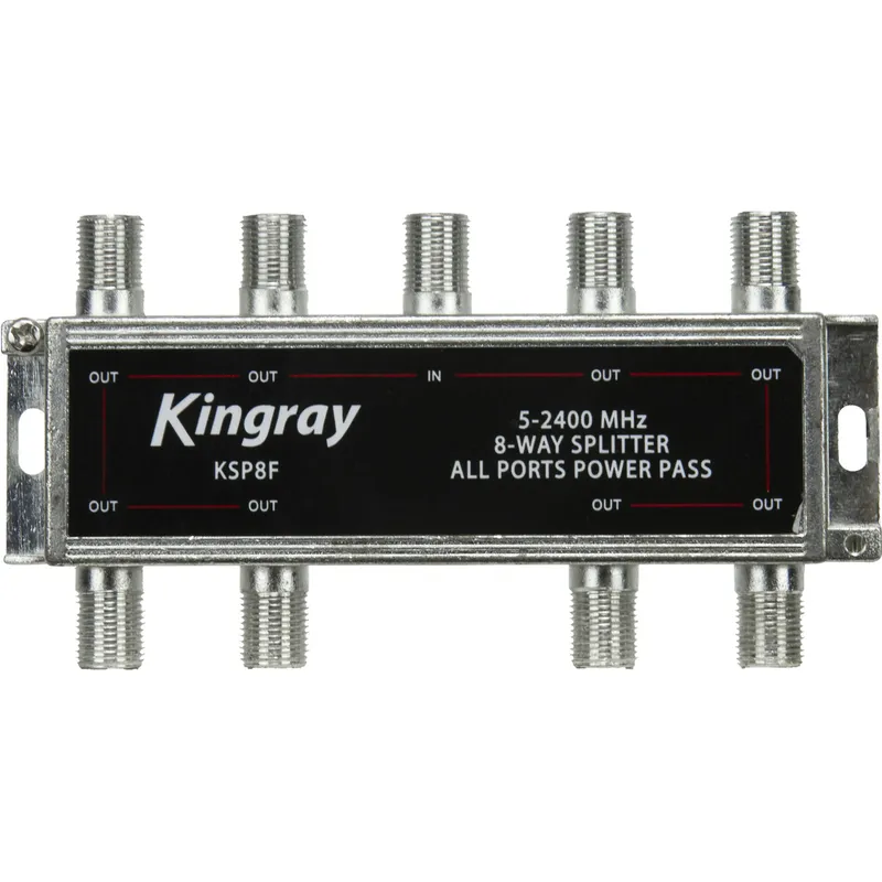 Kingray 8 Way All Ports Power Pass Splitter, 5-2400 MHz - Foxtel ...