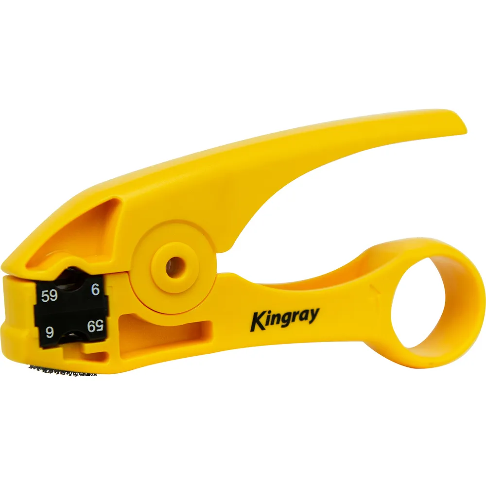 Kingray Coax Cable Stripping Tool for RG59 and RG6 with dual sided ...