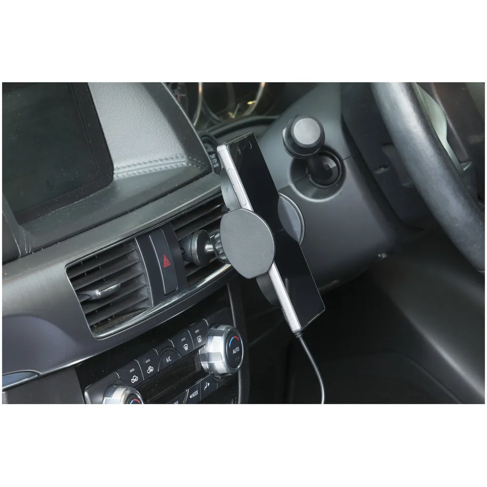 Hyperian Air Vent Phone Cradle with Wireless QI Charging | Jaycar Australia