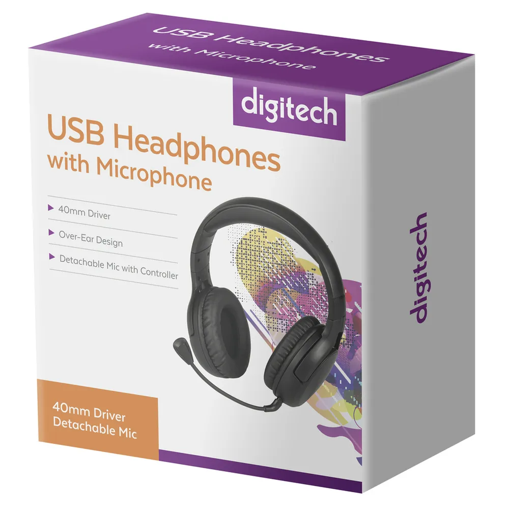 Digitech USB Headphones with Microphone | Jaycar Australia