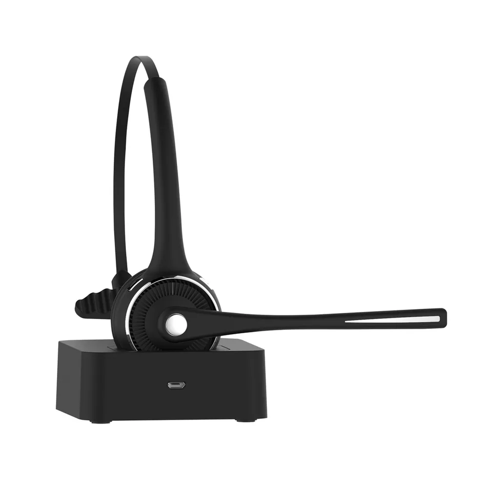 Digitech Rechargeable Bluetooth 5.0 Headset with Charging Cradle ...