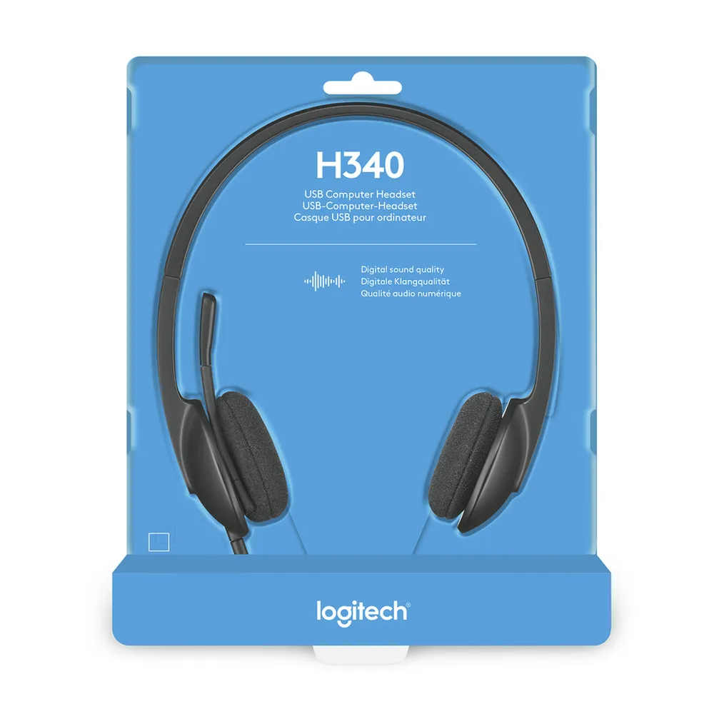 Logitech® H340 Black USB Computer Headset with Microphone | Jaycar ...