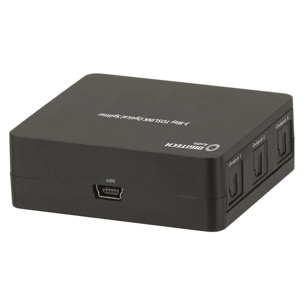 Digitech 3-Way Optical TOSLINK Splitter | Jaycar Australia