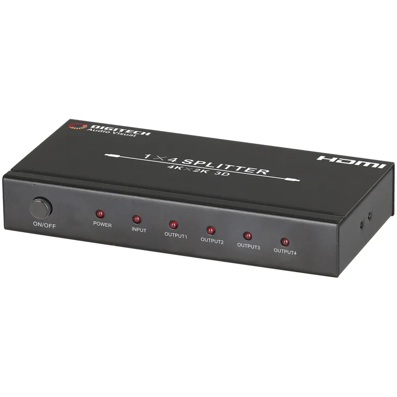 Digitech 4 Way Splitter with 4K Support | Jaycar Australia