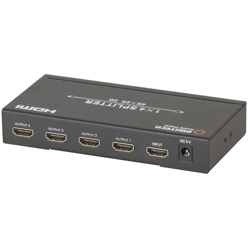 Digitech 4 Way Splitter with 4K Support | Jaycar Australia