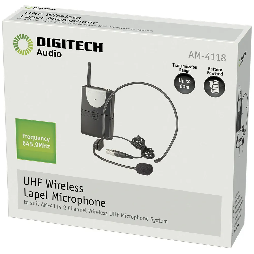 Digitech Dual Wireless UHF Microphone System | Jaycar Australia