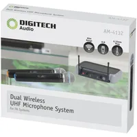 Digitech Dual Wireless UHF Microphone System | Jaycar Australia