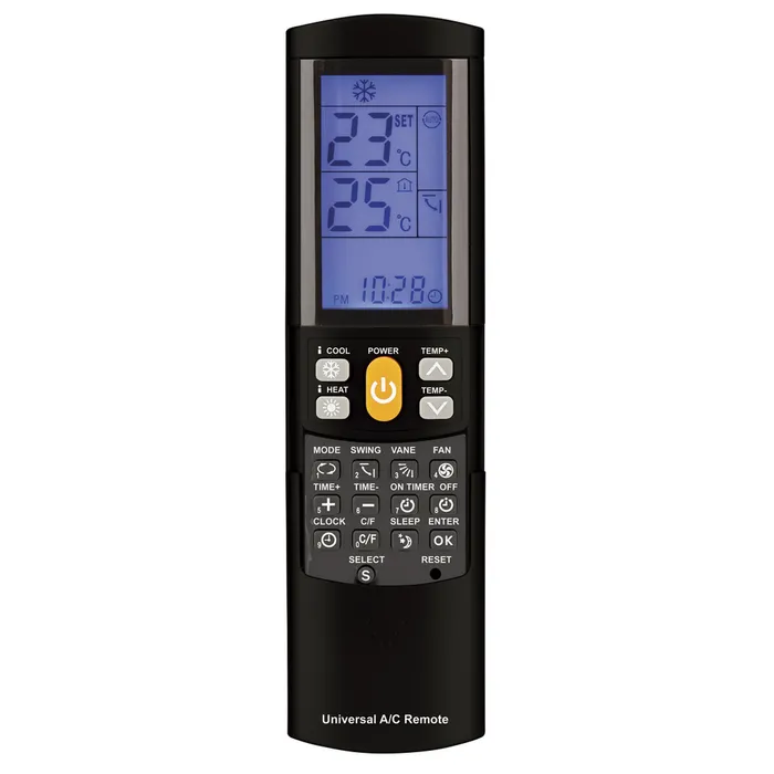 Universal Remote Control for Air Conditioners with Backlit LCD | Jaycar ...