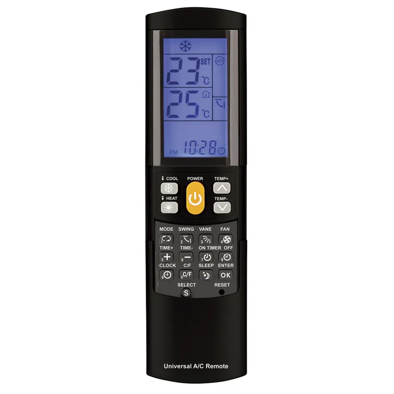 Universal Remote Control for Air Conditioners with Backlit LCD | Jaycar ...