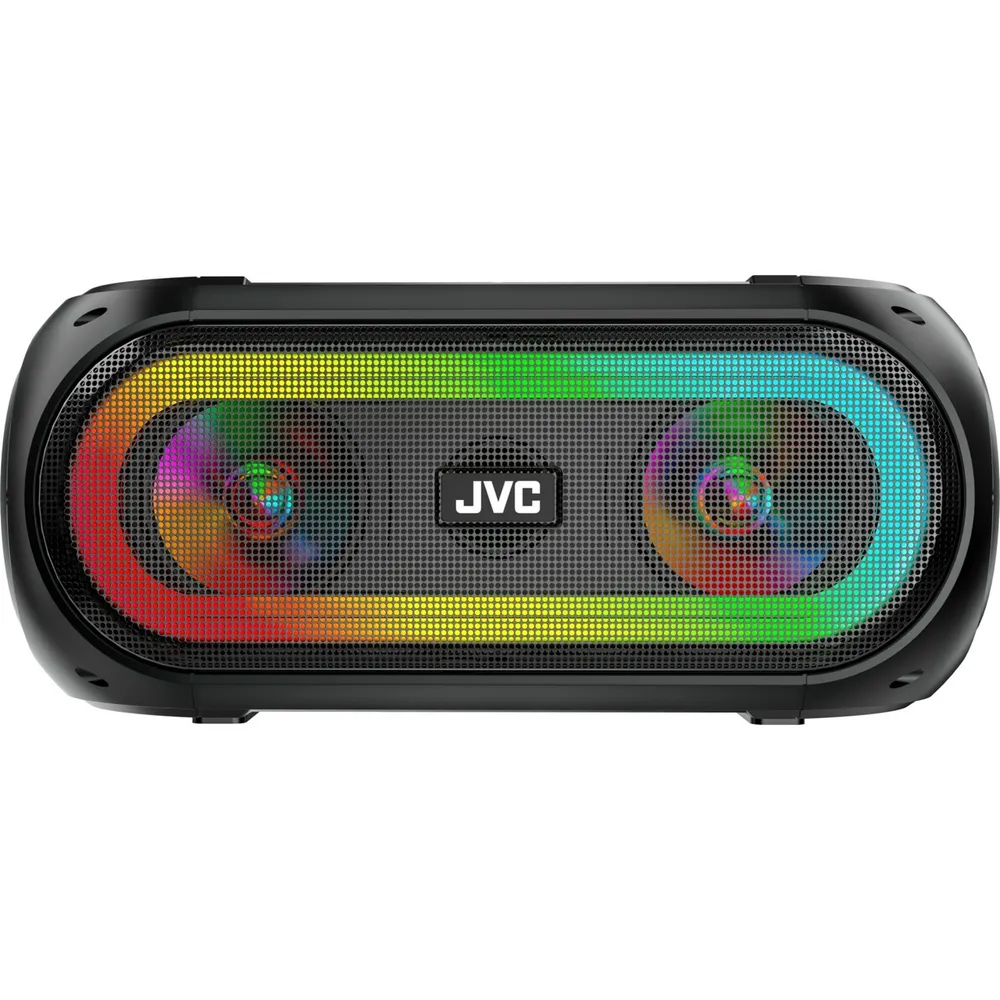 JVC Karaoke Speaker with Bluetooth, 2x Microphones and RGB Lighting ...