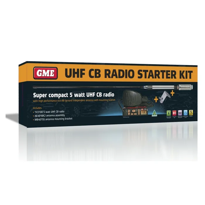 GME 5W UHF In-Dash Starter Pack TX3100VP | Jaycar Australia