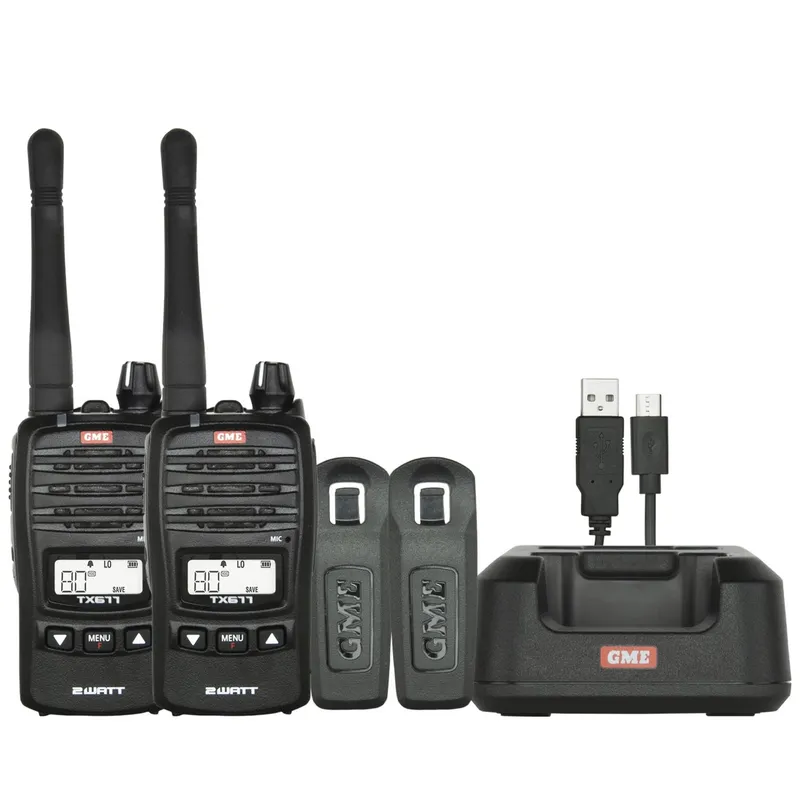 GME 2W UHF Transceiver TX677QP Quad Pack | Jaycar Australia