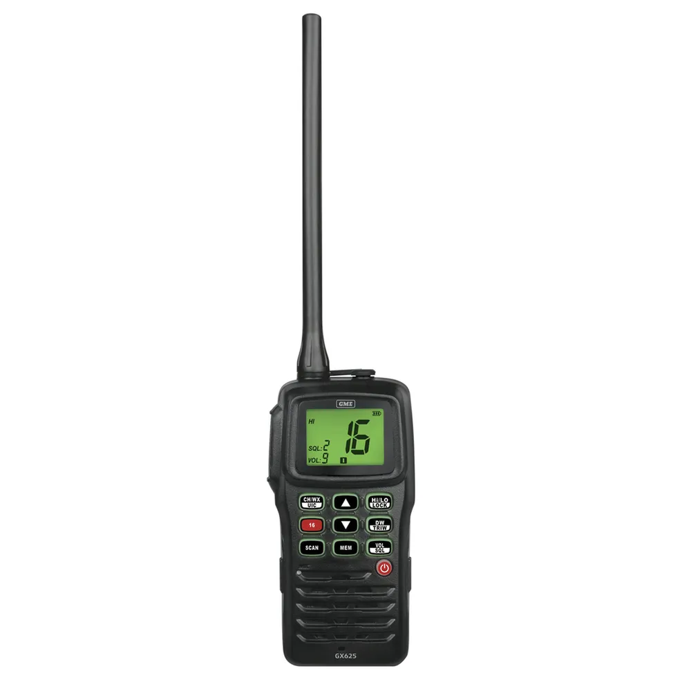 5W GME Handheld VHF Marine Transceiver Radio GX625 | Jaycar Australia