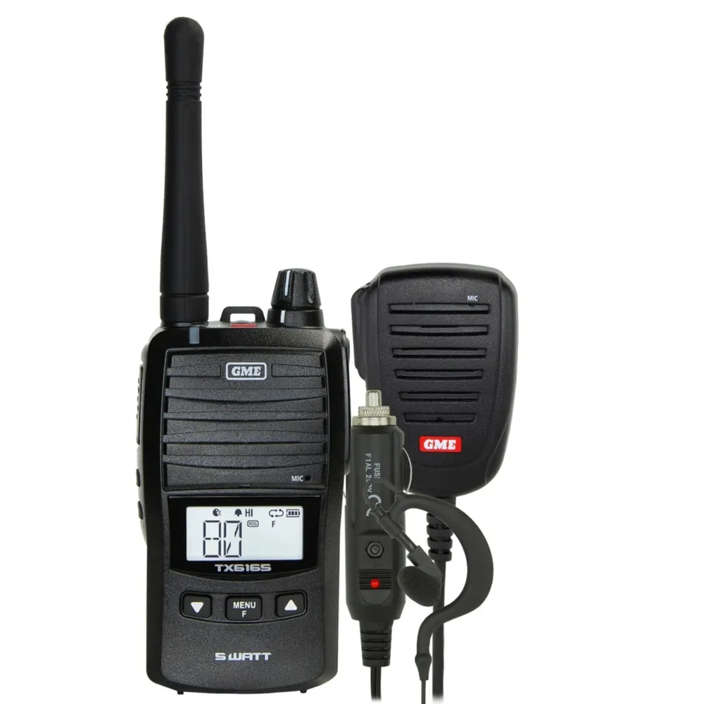 GME 5W UHF Transceiver TX6165 with Accessories | Jaycar Australia