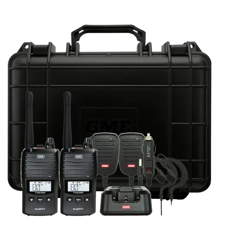 GME 5W UHF Handheld Radio TX6165 Twin Pack | Jaycar Australia