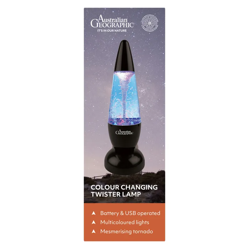 Australian Geographic Colour Changing Twister Lamp | Jaycar Australia