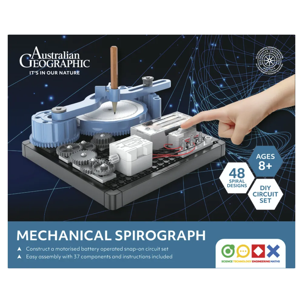 Australian Geographic Stem Mechanical Spirograph Jaycar Australia