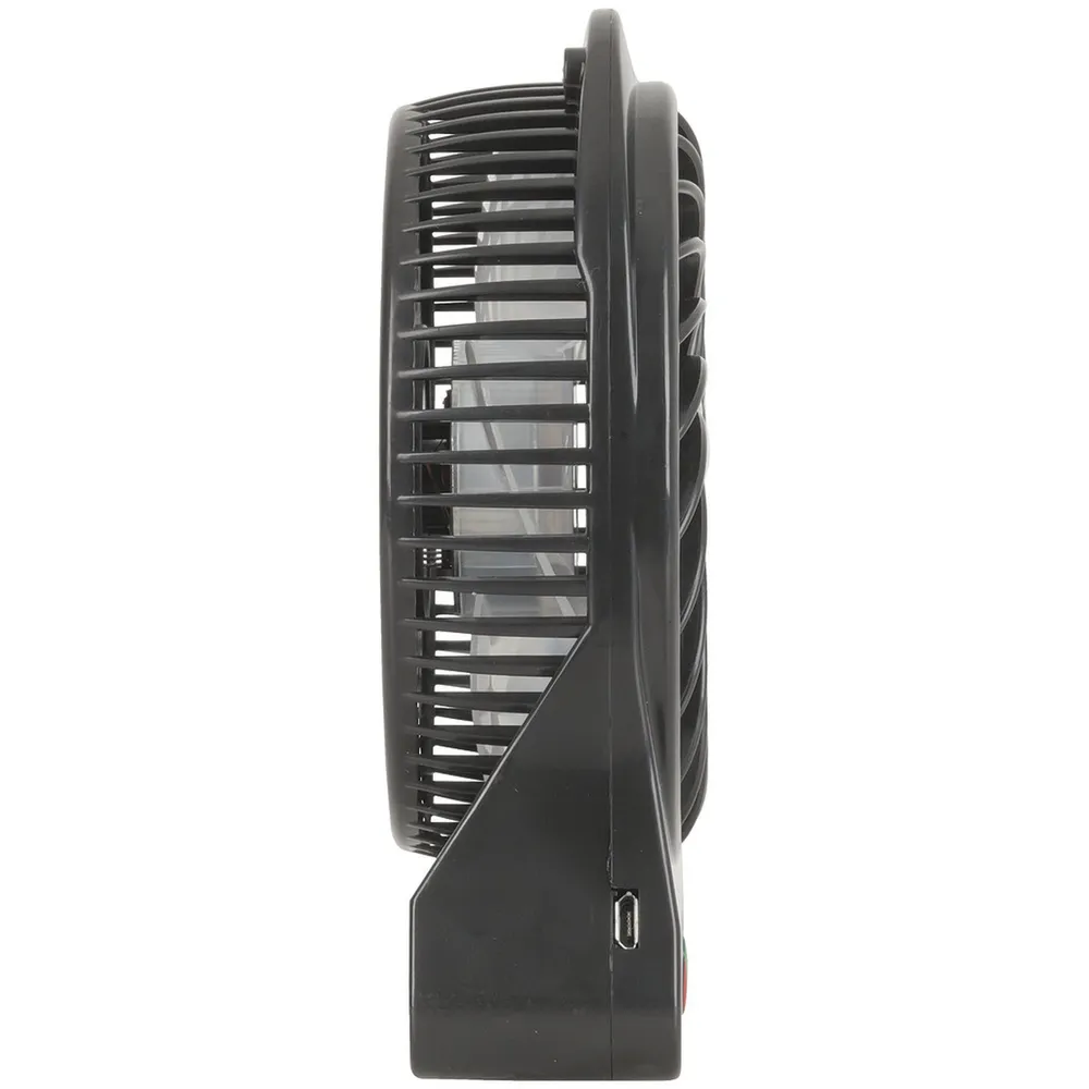 Mini USB Rechargeable 3 Speed Fan with LED Light - Black | Jaycar Australia