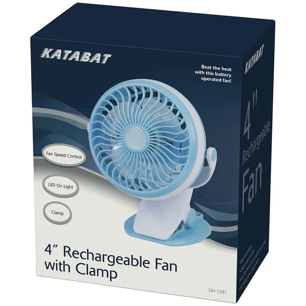 Mini Rechargeable Fan with Clamp Mount | Jaycar Australia