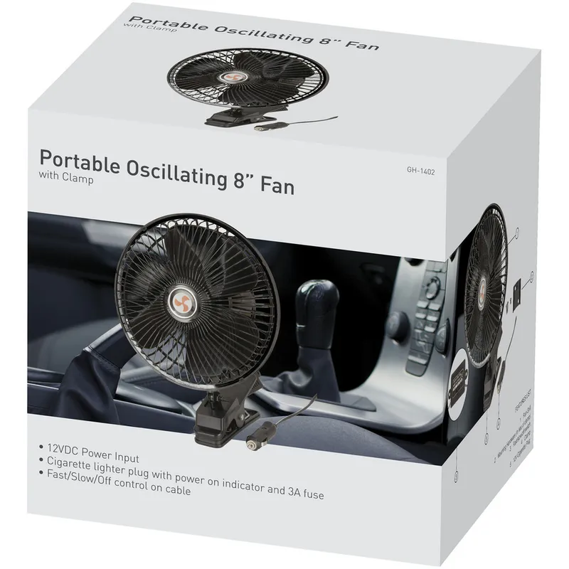 Oscillating Fan with Clamp 8 Inch | Jaycar Australia