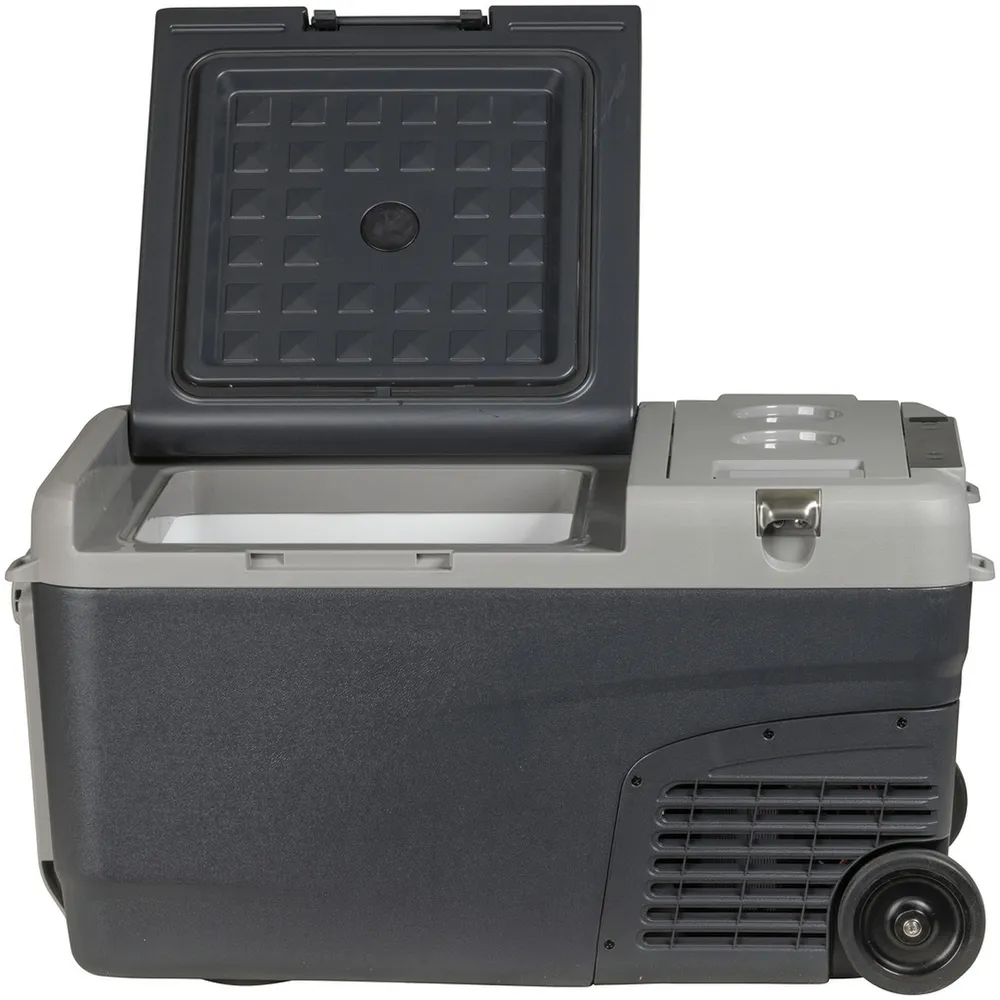 25L Brass Monkey Portable Fridge/Freezer with Wheels and Dual Battery ...