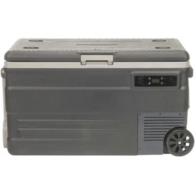 74L Brass Monkey Portable Low Profile Single Zone Fridge/Freezer with ...