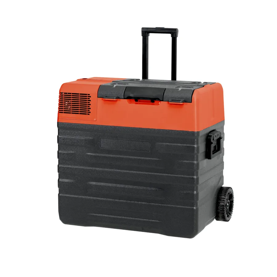 52L Brass Monkey Portable Fridge and Freezer with Handles + Wheels ...