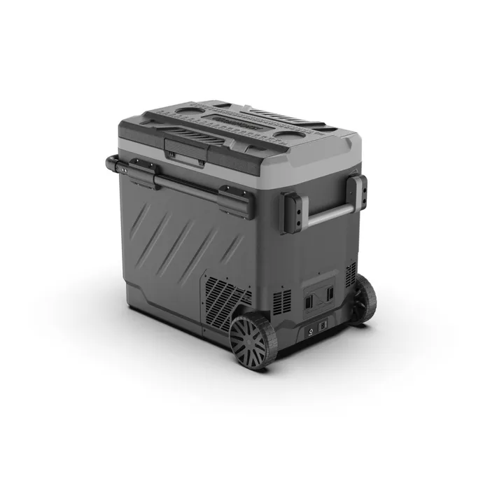 61L Brass Monkey Portable Dual Zone Fridge and Freezer with Solar ...