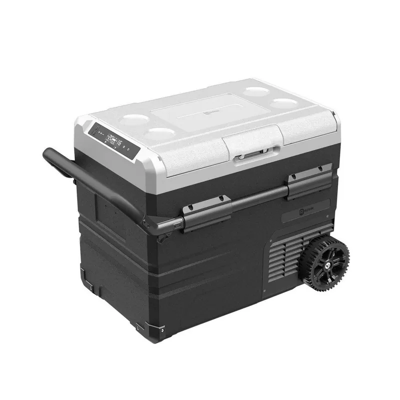 45L Rovin Portable Dual Zone Fridge and Freezer with Solar Charger ...