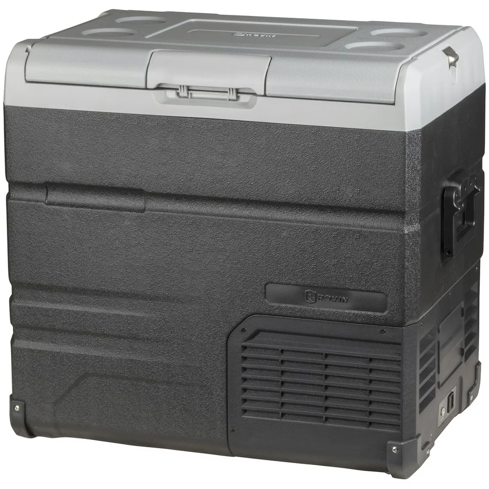 45L Rovin Portable Dual Zone Fridge and Freezer with Solar Charger ...