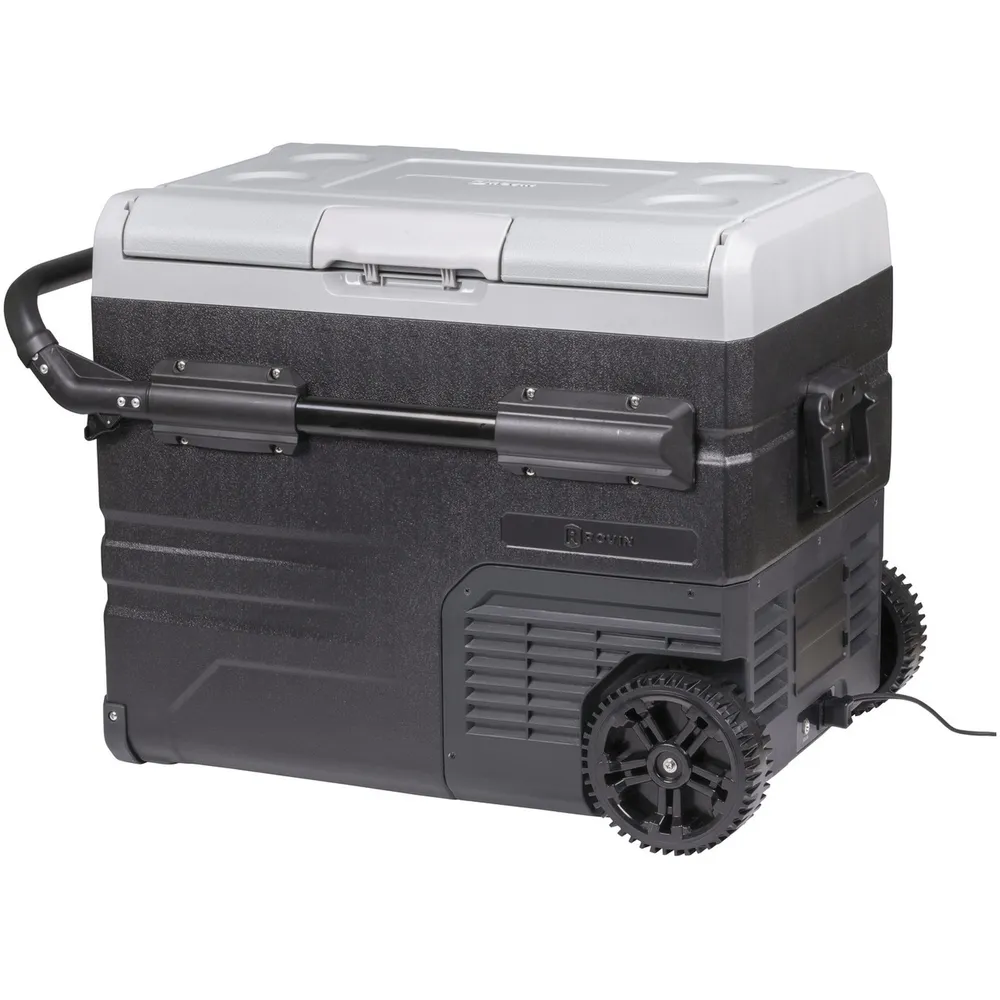 75L Rovin Dual Zone Portable Fridge or Freezer with Solar Charger Board ...
