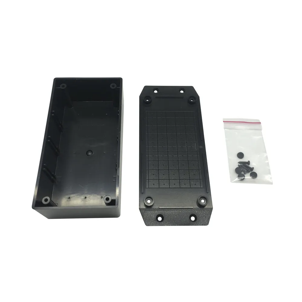Jiffy Box - Black with mounting flange - 130X68X44 - UB3 | Jaycar Australia