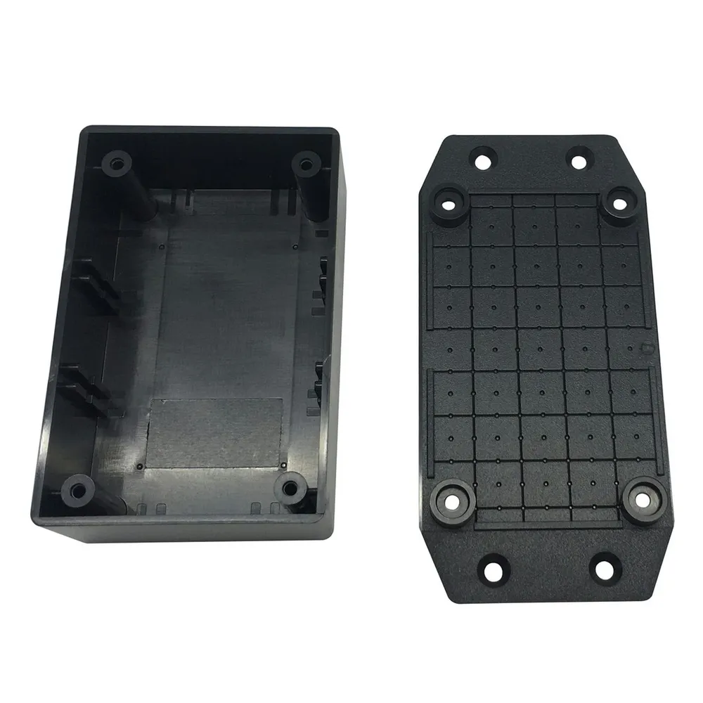 Jiffy Box - Black with mounting flange - 83X54X31 - UB5 | Jaycar Australia
