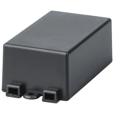 Jiffy Box - Black with mounting flange - 130X68X44 - UB3 | Jaycar Australia