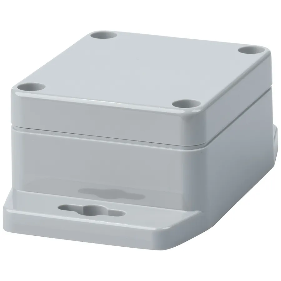 IP65 Sealed ABS Enclosures - Dark Grey with Mounting Flange ...
