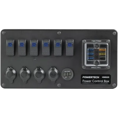 Powertech DC Control Box for External Battery with Voltage Display ...