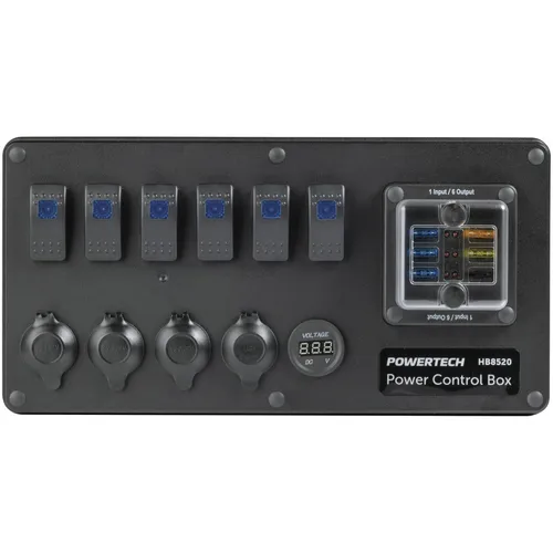 Powertech DC Control Box for External Battery with Voltage Display ...