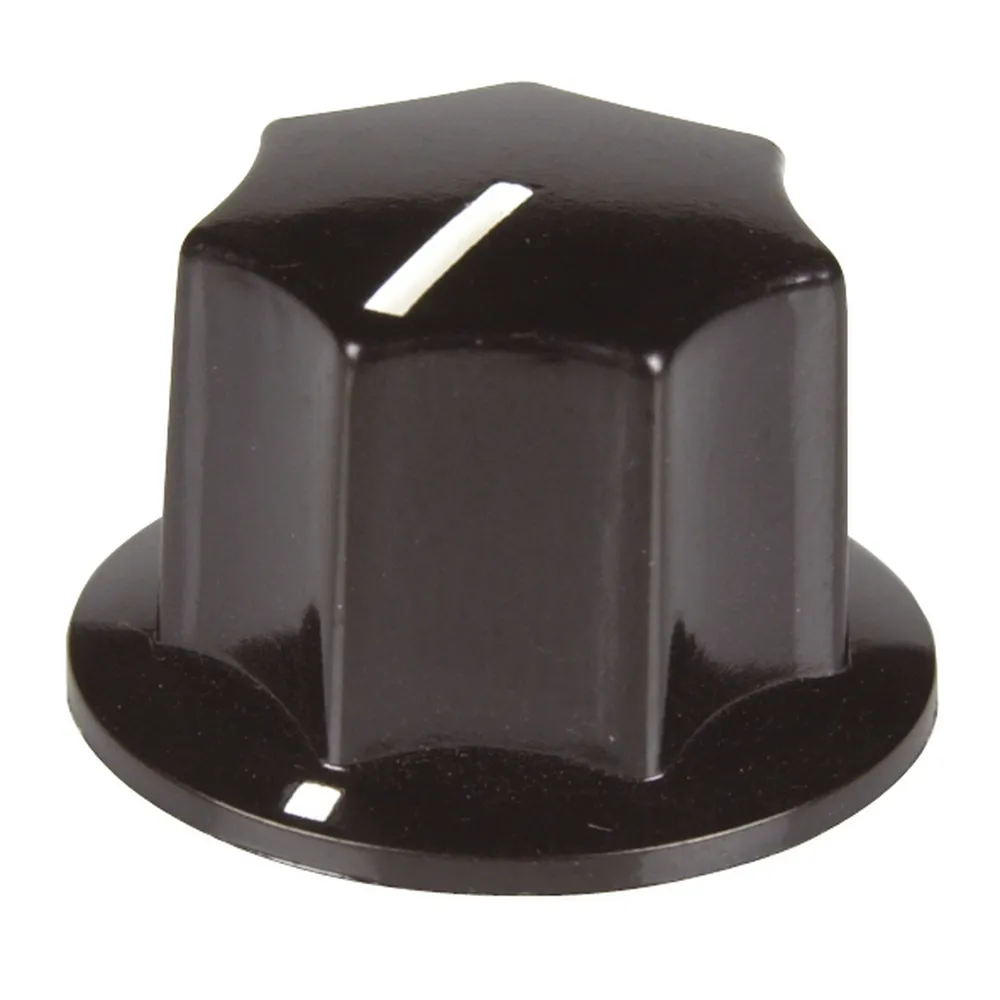 Knob Plastic Pointer 1/4 Shaft Black | Jaycar Australia