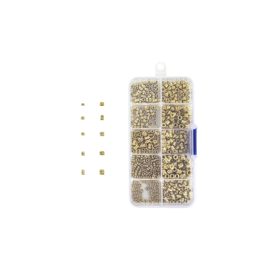Bushing Heat Set Threaded Brass M2 M2.5 M3 Set of 500 | Jaycar Australia
